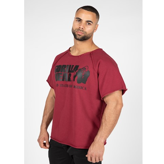 Classic Workout Top – Burgundy Red – MuscleForce