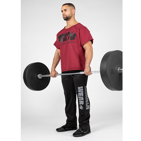 Classic Workout Top – Burgundy Red – MuscleForce