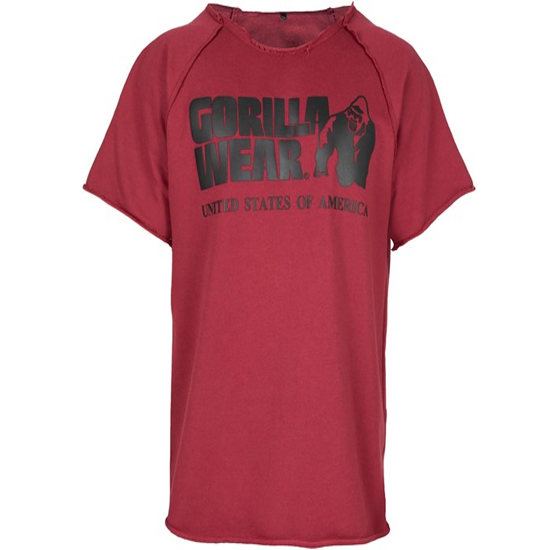 Classic Workout Top – Burgundy Red – MuscleForce