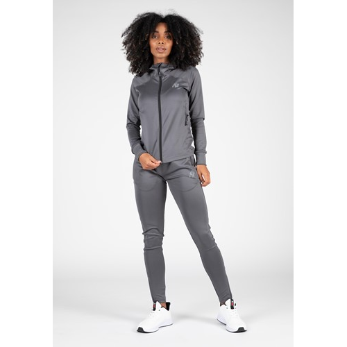 Halsey Track Jacket – Gray - MuscleForce