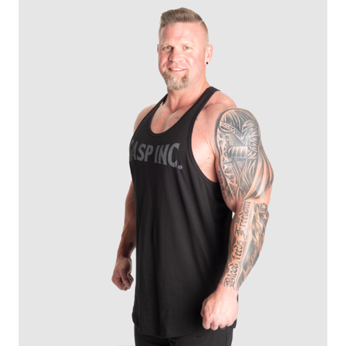 Gasp Essential T-Back Black/Grey - MuscleForce